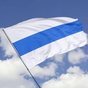 Russian New Anti-War White Blue white Protest Flag 3x5 Ft / 90x150 cm