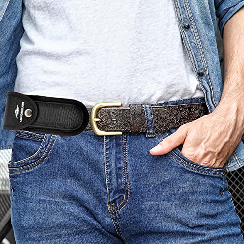 Nylon Pouch (Large Size) for 4.75''-5.25'' Multitool, Horizontally Carry Nylon Case for Gerber MP600,Nylon Sheaths for 5''-5.5'' Large Folding Knives,Knife Holster with Belt Loop Black COHOMELARS