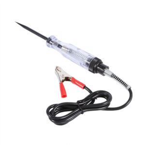 test light automotive, 6v 12v 24v dc auto car truck voltage circuit tester long probe pen li