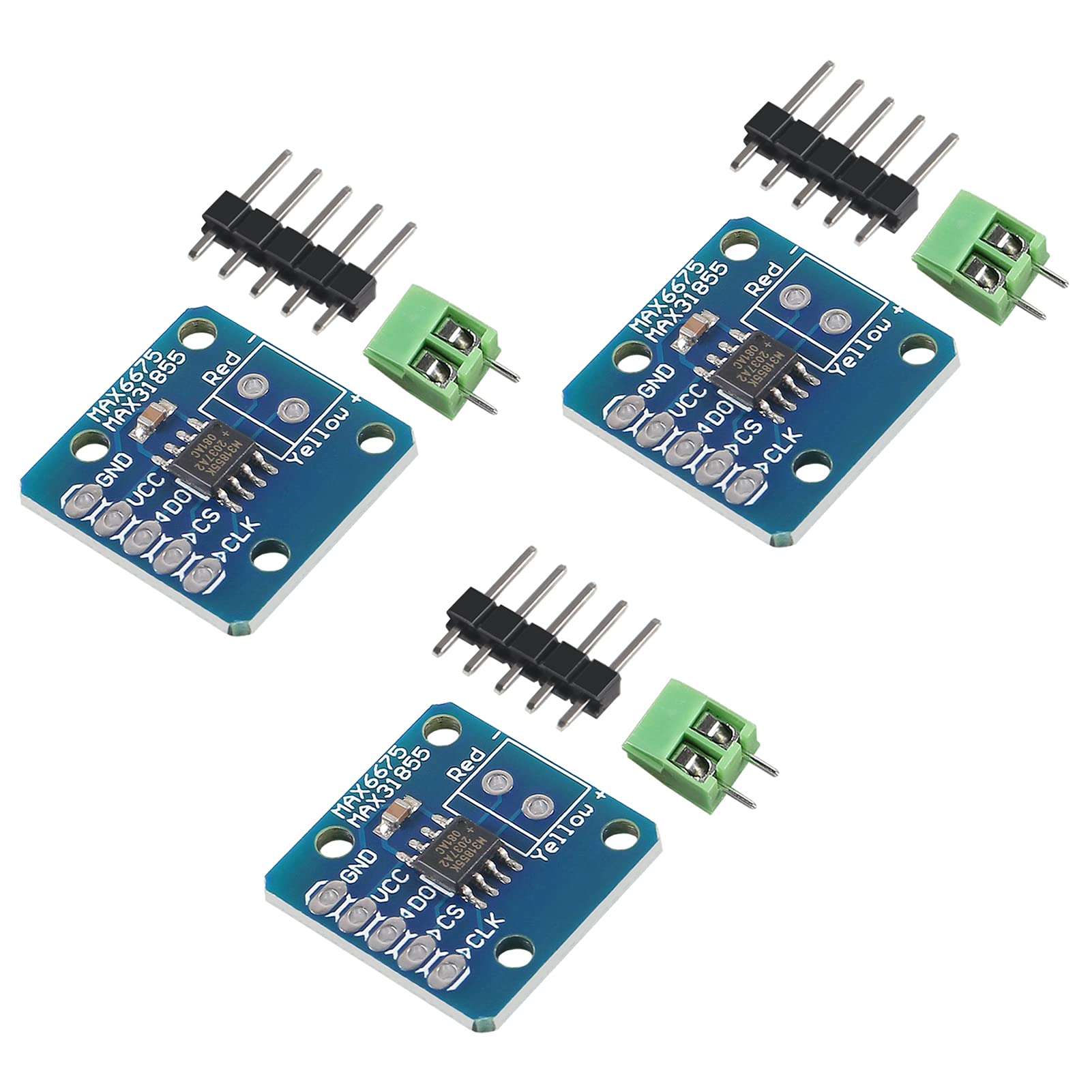 UMLIFE 3PCS MAX31855 MAX6675 SPI Type K Thermocouple Temperature Sensor Board Module for Arduino