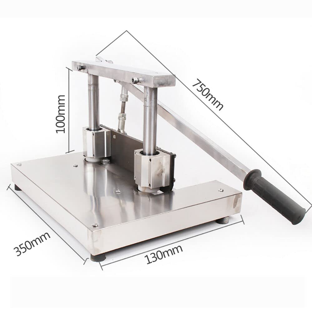 Commercial Stainless Steel Countertop Manual Type Meat Cutting Machine Frozen Meat Bone Sawing Machine 190MM