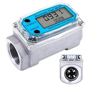 digital turbine flow meter,lcd digital display high accuracy diesel fuel flowmeter for measuring diesel, kerosene, gasoline(1 inch)