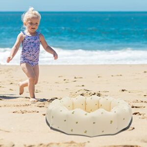 BESPORTBLE Inflatable Swimming Pools Flower Shaped Kiddie Pool Baby Bathtub Basin Summer Beach Party Decorations For Kids Toddler White