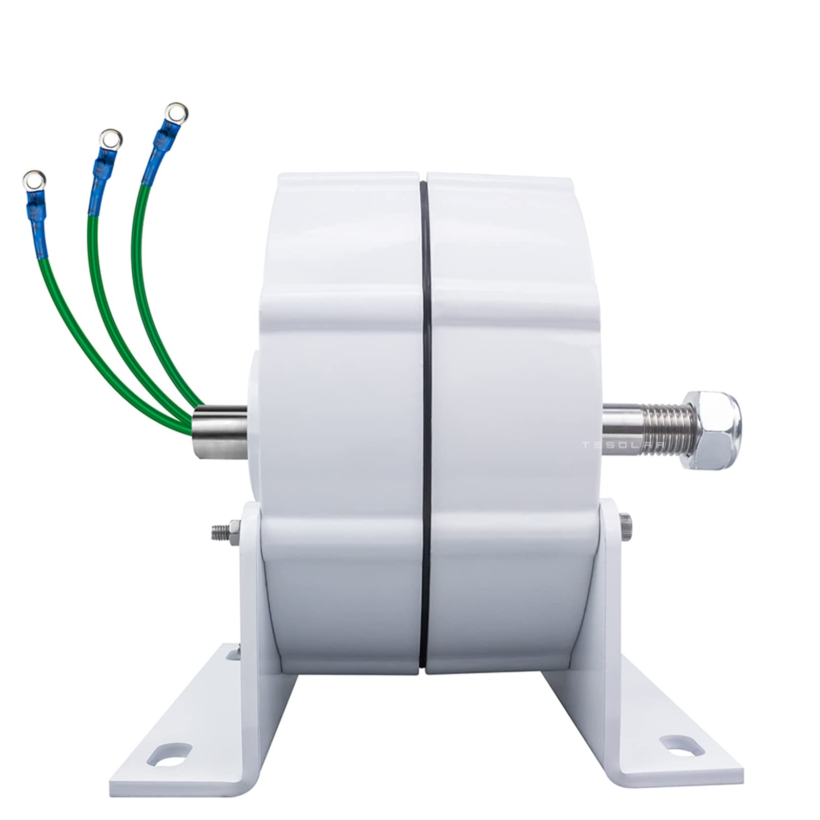 WANGYONGQI 12V 24V 48V 1000W Low Rpm Generator with High Efficient Brushless Alternator for Wind Water Turbine Diesel Engine(White),48v