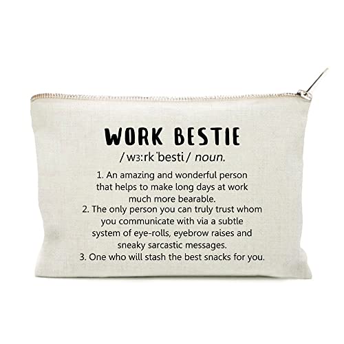 Work Bestie Gift, Funny Coworker Gift, Work Bestie Definition, Work Best Friend, Work Friend Makeup Bag, Work Friend Gift, Work Bestie Birthday Gift