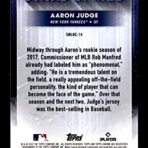 2022 Topps Chrome Stars of MLB #SMLBC-14 Aaron Judge New York Yankees Baseball NM-MT