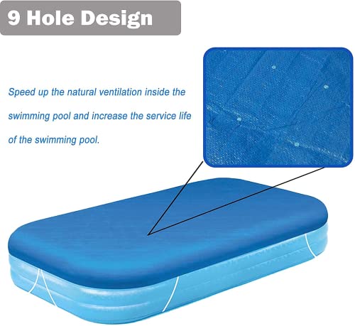 Rectangular Pool Cover, Above Ground Pool Covers, Inflatable Pool Cover for Swim Centers Size 120 in x 72 in (305 cm x183 cm)