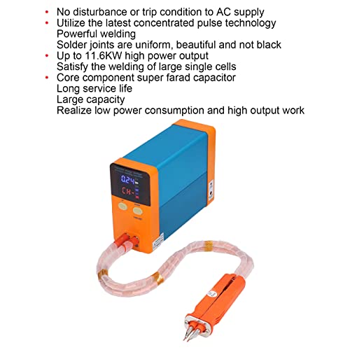 Pulses Spot Welder, Large Capacity Capacitor Energy Storage Welding Machine for Mobile Power Sources(US Plug)