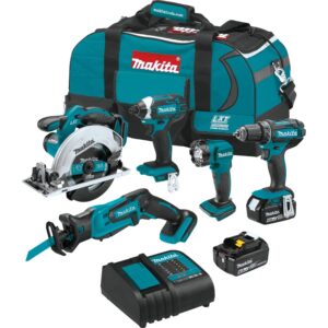 makita xt510sm 18v lxt® lithium-ion cordless 5-pc. combo kit (4.0ah)