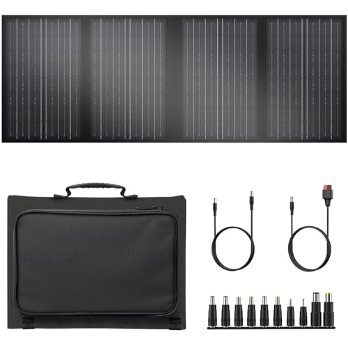 60W Foldable Solar Panel with 18V DC Outlet, for Solar Generator, Portable Solar Panel for Outdoor Camping, RV Travel, Power Station