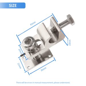 EVARSOL Solar Grounding Lugs Nickel-plated Lay-in Lugs Ground Wire Clamps for Copper Earth Wire 16-4AWG Fast Install on RV/Boat/Roof Solar Array