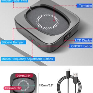 Meatanty Mouse Mover Undetectable, Super-Silent Mouse Jiggler Device Move Randomly, Automatic Wiggler Shaker Giggler, Adjustable Interval Timer, Keep Computer Laptop Active for Office Home Remote Work