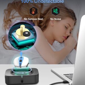 Meatanty Mouse Mover Undetectable, Super-Silent Mouse Jiggler Device Move Randomly, Automatic Wiggler Shaker Giggler, Adjustable Interval Timer, Keep Computer Laptop Active for Office Home Remote Work