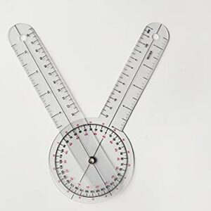 Goniometer Set 3 Pieces 12", 8", 6" Body Measuring Tape - Physical Therapy, Occupational Therapy, Fitness, Medical Protractor Angle Ruler Measuring Tool