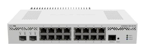 Mikrotik CCR2004-16G-2S+PC Ethernet Router 16x Gigabit Ethernet Ports, 2x10G SFP+ Cages.