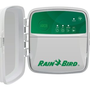 Rain Bird ARC8 App-Based Indoor/Outdoor Smart Irrigation WiFi Timer/Controller, 8-Zone/Station, EPA WaterSense Certified, Compatible with Alexa