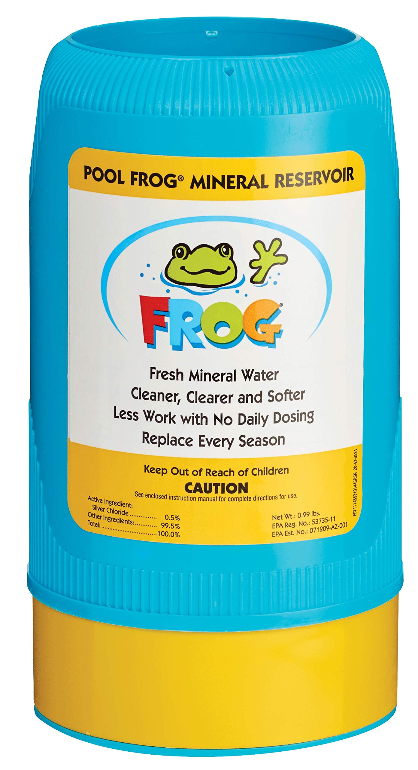 Pool FROG Model 6100 Mineral Reservoir + 3 Chlorine Bac Pacs + FROG BAM 90-Day Algaecide, Mineral and Chlorine Replacement Cartridges for Pool FROG Model 6100