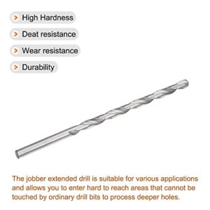 uxcell 11mm Twist Drill Bits, High-Speed Steel Straight Shank Extra Long Drill Bit 250mm Length for Wood Plastic Aluminum