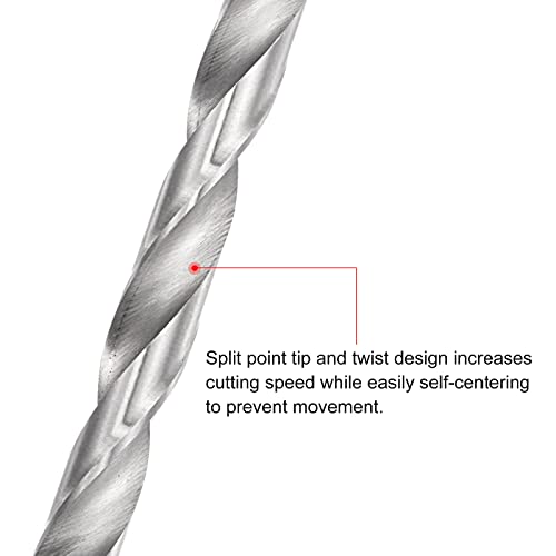 uxcell 11mm Twist Drill Bits, High-Speed Steel Straight Shank Extra Long Drill Bit 250mm Length for Wood Plastic Aluminum