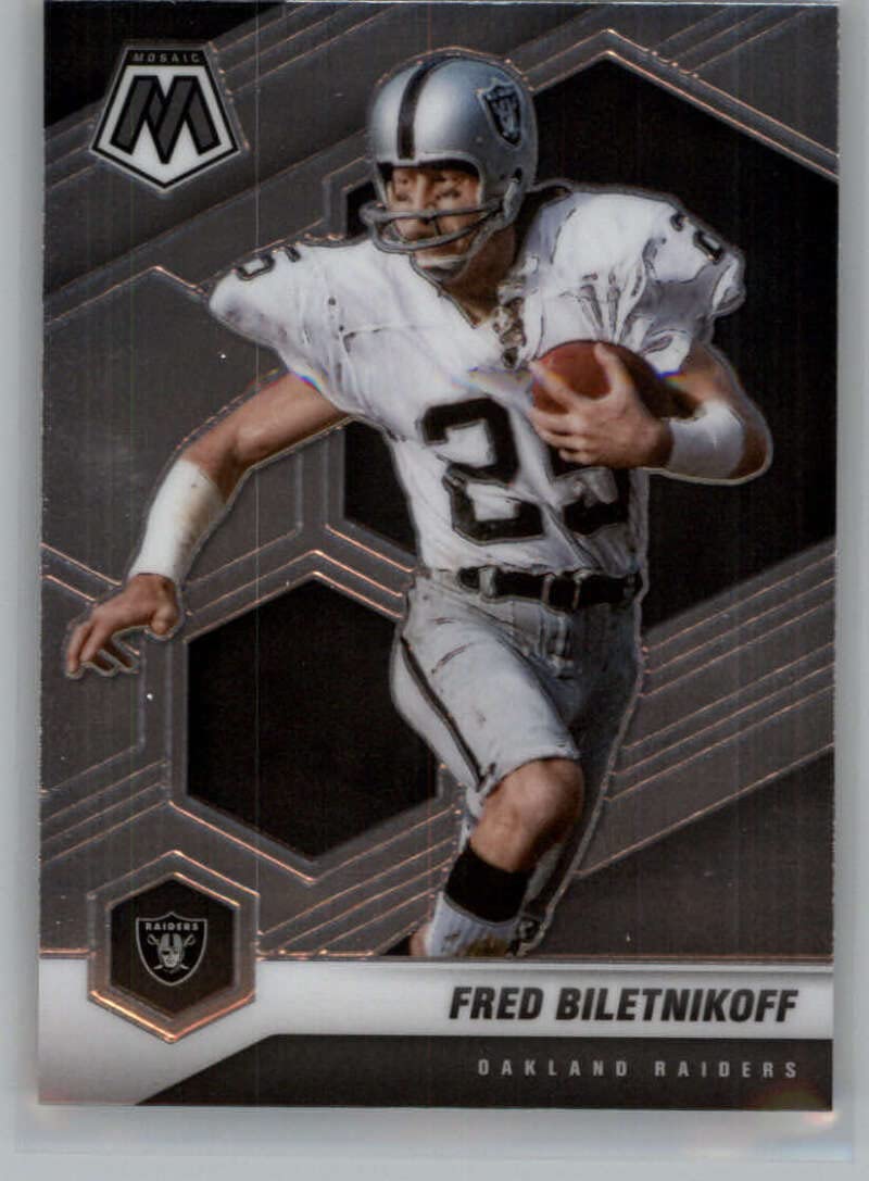 2021 Panini Mosaic #105 Fred Biletnikoff Oakland Raiders NFL Football Trading Card