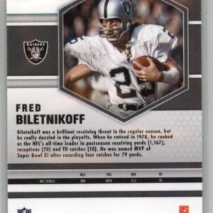 2021 Panini Mosaic #105 Fred Biletnikoff Oakland Raiders NFL Football Trading Card