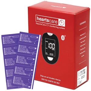 heartscare c1 lactate testing kit - 10 lactate strips and c1 lactate meter monitoring system - 5 sec testing time