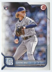 2022 bowman #90 shane baz rc rays baseball mlb