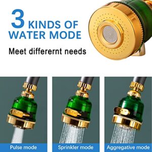 VIPMOON 2 Packs Swivel Faucet Aerator, 360 Degree Rotating kitchen Sink Faucet Head sprayer attachment,3 Mode Adjustable Anti-Splash Kitchen Sink Aerators