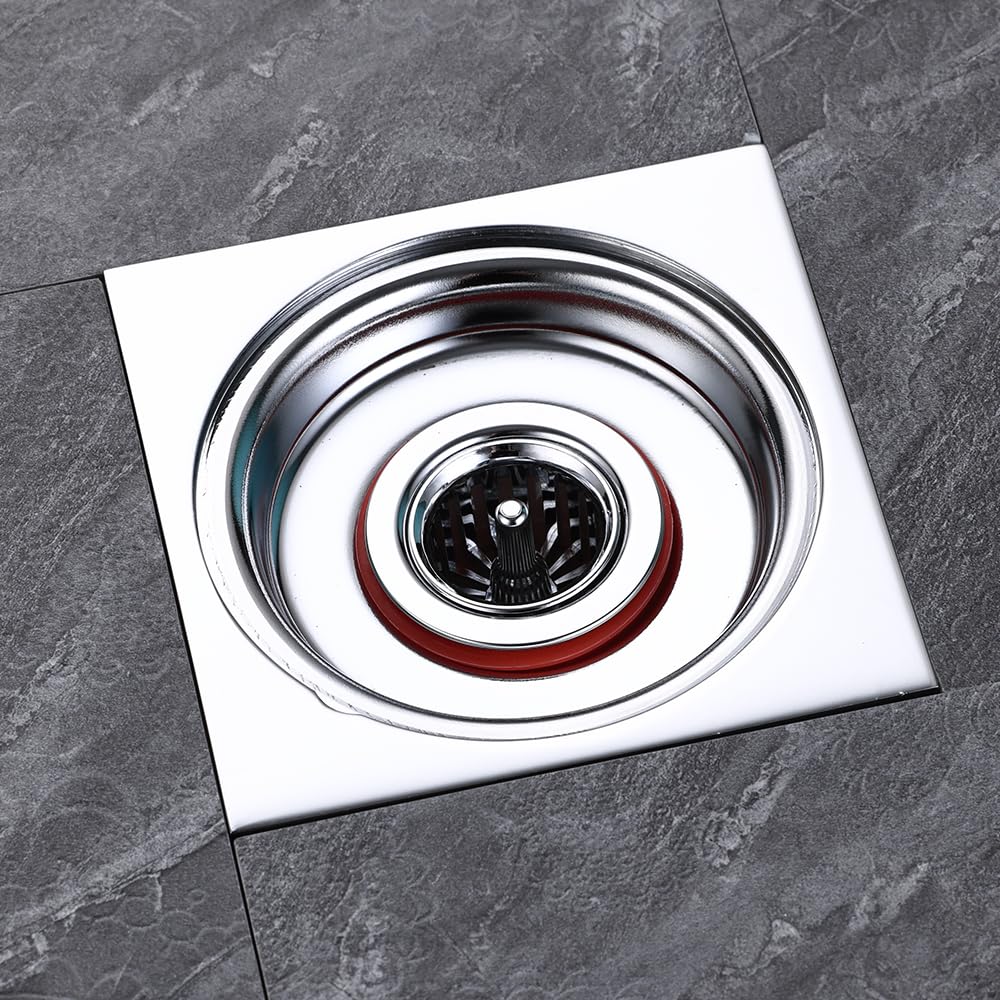 HAOMIAO Shower Bathroom Kitchen Floor Drain Anti-backflow one-Way Drain Valve Under The Water Pipe core Magnetic Drain Plug Drain Plug Oversized (1.2-2 inch Hole)