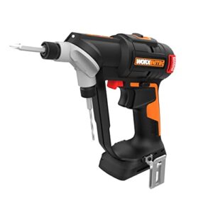 worx nitro 20v switchdriver 2.0, 2-in-1 brushless cordless drill driver, 2-in-1 drill set rotatable dual 1/4" chucks, compact cordless drill with digital torque setting wx177l.9 – (tool only)