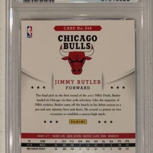 Jimmy Butler 2012 Panini Hoops Basketball RC Rookie Card #249 Graded PSA 9