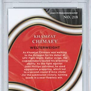 Graded 2021 Panini Select Khamzat Chimaev #218 Octagonside Rookie RC UFC MMA Card PSA 10 Gem Mint