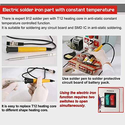 RCBDBSM Battery Spot Welder Machine 709AD for 18650 14500 Lithium Battery Pack Building 3.2KW Handheld Pulse Spot Welder with Cooling System and Soldering Iron Spot Welder Pen