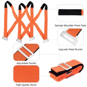 HQQNUO Moving Straps, Moving Straps Lifting System Kit for 1 Person and 2-Person Move, Lift, and Carry Furniture, Appliances, Heavy Objects Efficiently, Safely, Essential Supplies for Moving