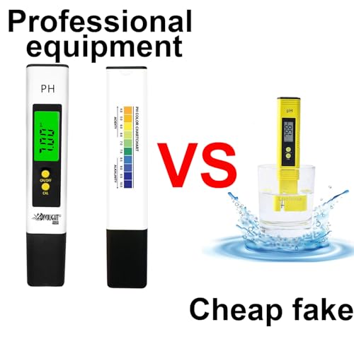 Divolight Water Tester PH Meter, Digital PH Meter 0.01 PH High Accuracy Water Quality Tester with 0-14 PH Measurement Range for Household Drinking, Pool and Aquarium Water PH Tester Design with ATC