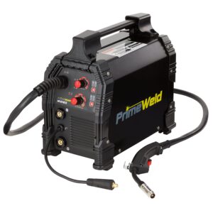 primeweld mig160 mig welder, 160-amp gasless flux core welding machine with dual voltage 220v, 110v