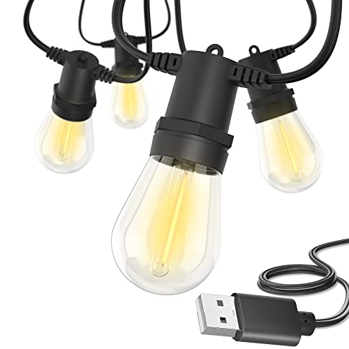 Sunnyload String Lights USB Powered 15FT,6 LED Camping Light String, Commercial Grade Hanging Lights Outdoor Waterproof and Shatterproof,Lightweight,Easy to Fold & Carry.