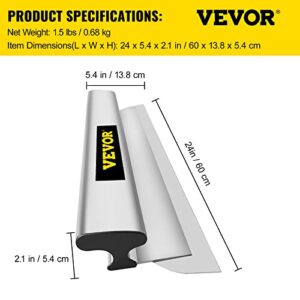 VEVOR Skimming Blade,24 inch Smoothing Knife, European Stainless Steel Construction Knife, Aluminum Blade Profile Smoothing Knockdown Spatula for Gyprock/Drywall/Wall-Board