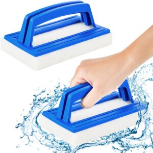 2 pcs sponge swimming pool brush hand held bath scrubber pool scrub brush kitchen pool cleaning tools pool tile brush scrub sponges brush for shower bathroom pool wall