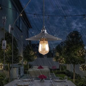 KOLAKODLUX Hanging Lamp with Plug in Cord Outdoor Lamps for Patio Waterproof Waterproof Pendant Light with Plug Outdoor Lamps for Patio Waterproof Hanging Pendant Light with Plug in Cord MA6006