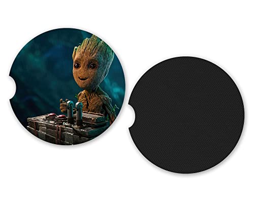 Groot with Bomb Car Coasters - Set of 2