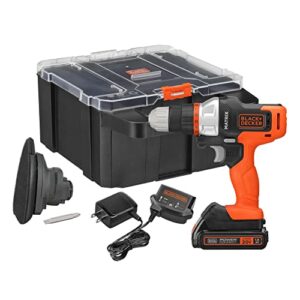 black+decker black+decker matrix 2v max* drill + sander combo kit with storage case (bdcdmt1202ktsc1)