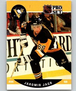 1990-91 pro set #632 jaromir jagr rc rookie pittsburgh penguins nhl hockey trading card