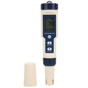 EC Tester, 5 in 1 PH Tester Small Portable for Drinking Water for Aquaculture for Laboratory