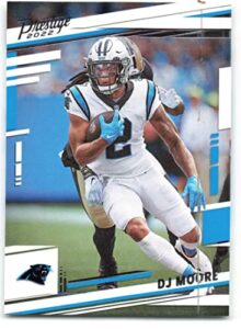 2022 panini prestige #42 dj moore carolina panthers nfl football trading card