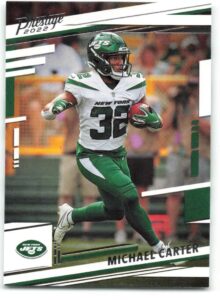 2022 panini prestige #226 michael carter new york jets nfl football trading card