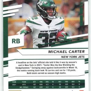 2022 Panini Prestige #226 Michael Carter New York Jets NFL Football Trading Card