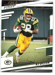 2022 panini prestige #106 aj dillon green bay packers nfl football trading card