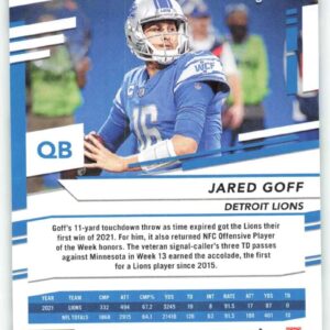 2022 Panini Prestige #95 Jared Goff Detroit Lions NFL Football Trading Card