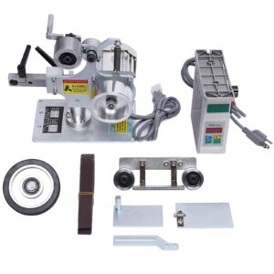 Abrasive Belt Machine, 30 x 1 in Belt Sander Polisher Sharpener Grinder w/DC Brushless Motor Stepless Speed Regulation Small Vertical and Horizontal Household Brushless Belt Machine